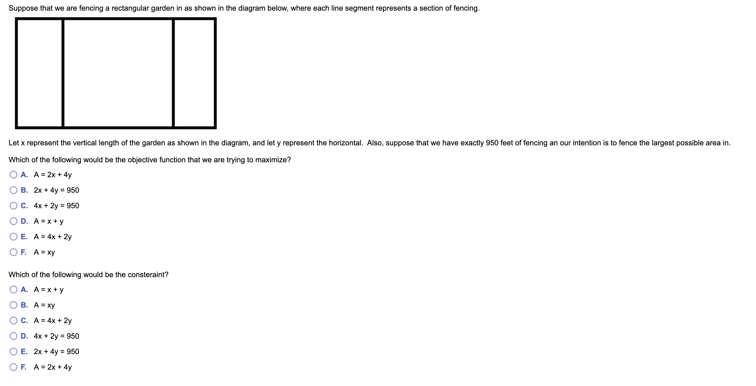 Solved Which of the following would be the objective | Chegg.com