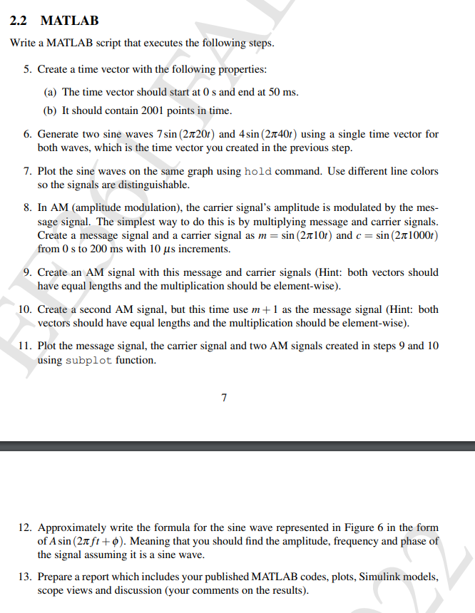 Solved Write a MATLAB script that executes the following | Chegg.com