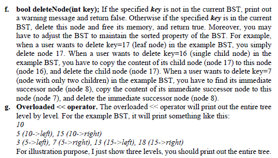 Solved In this lab assignment, you will implement a Binary | Chegg.com
