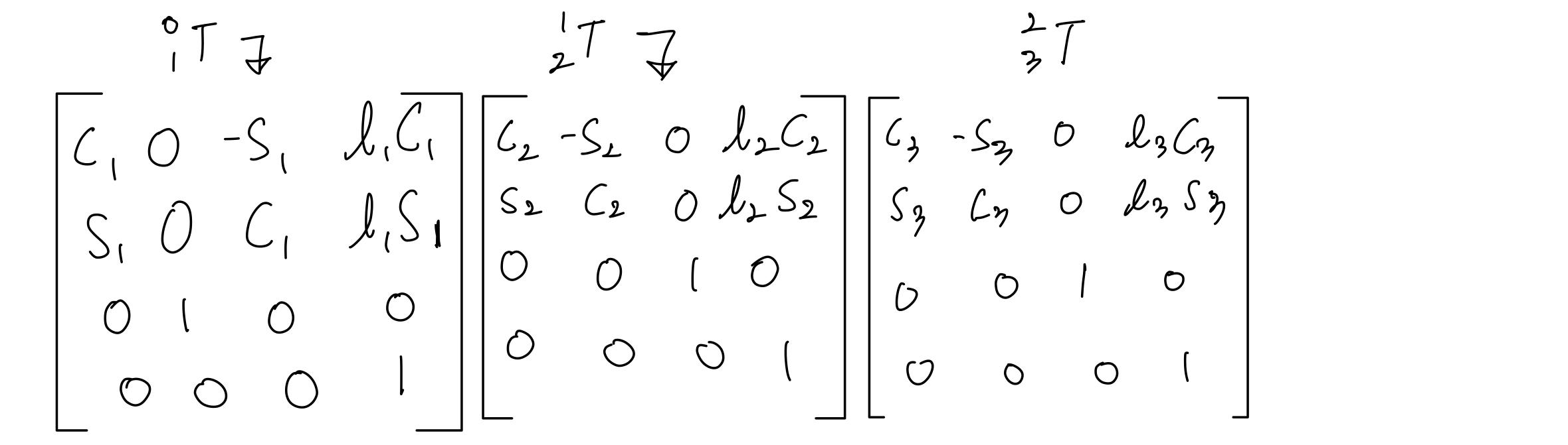 C1S1000010−S1C100l1C1l1S101⎦⎤⎣⎡C2S200−S2C2000010l2C | Chegg.com