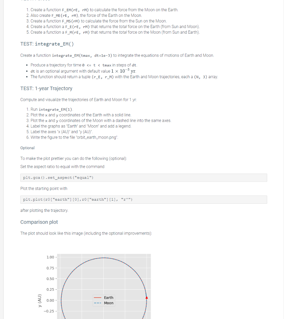 Solved 19.4 Earth AND Moon This lab will be available until | Chegg.com