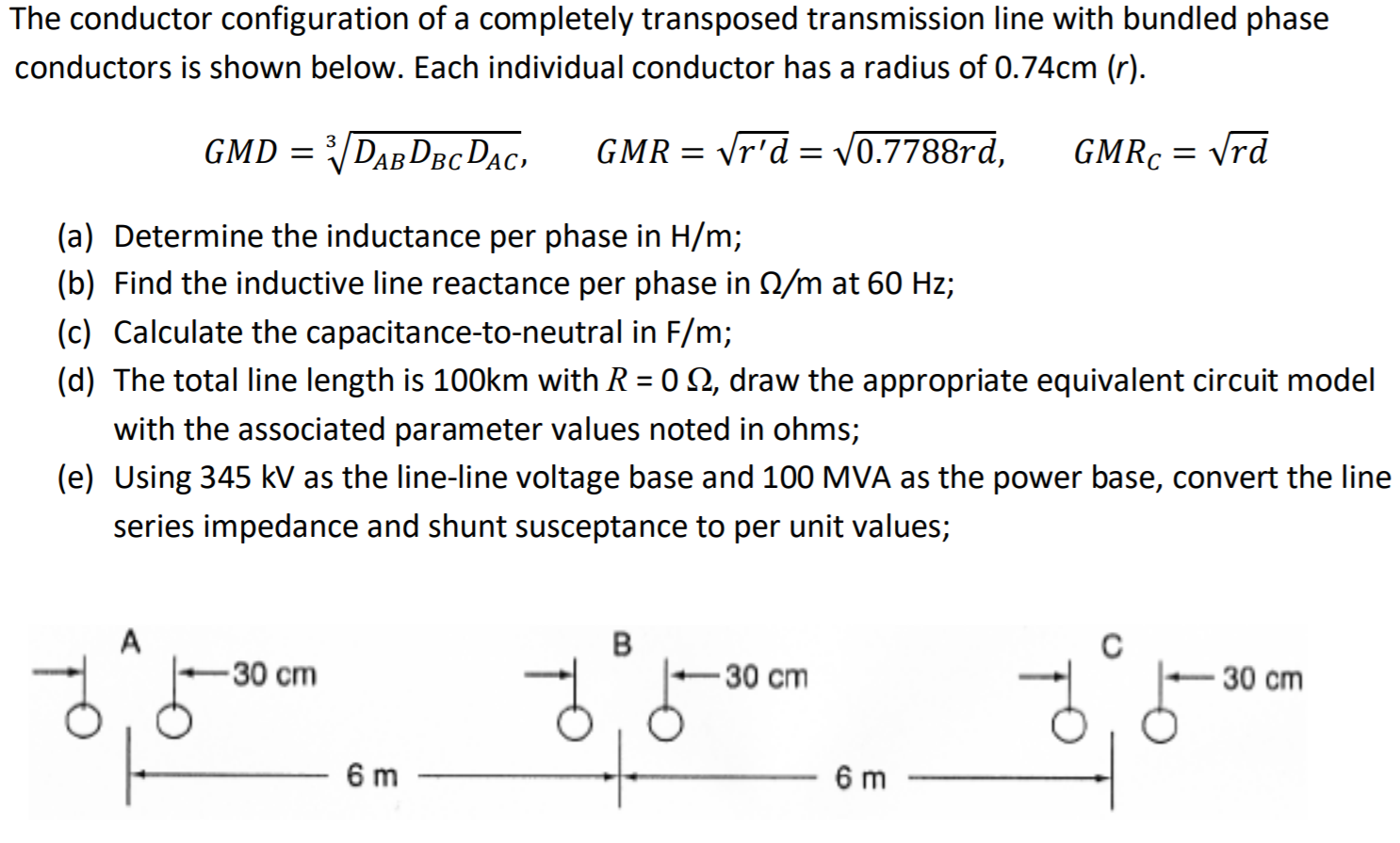 Solved The conductor configuration of a completely | Chegg.com