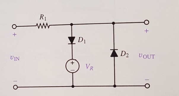 Solved 4.33 Consider the revised diode limiter circuit of | Chegg.com