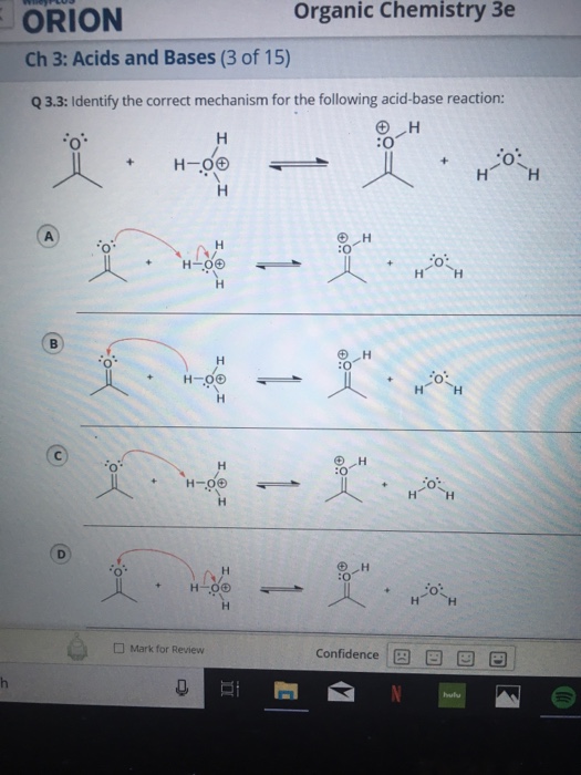 Solved Organic Chemistry 3e ORION Ch 3: Acids and Bases (3 | Chegg.com