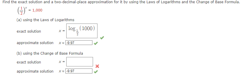 Solved Find the exact solution and a two-decimal-place | Chegg.com