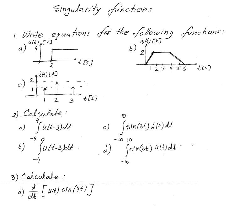 Solved Singularity functions 1. Write equations for the | Chegg.com