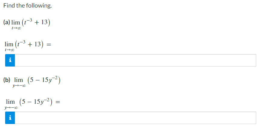 Solved Find the following. (a) | Chegg.com