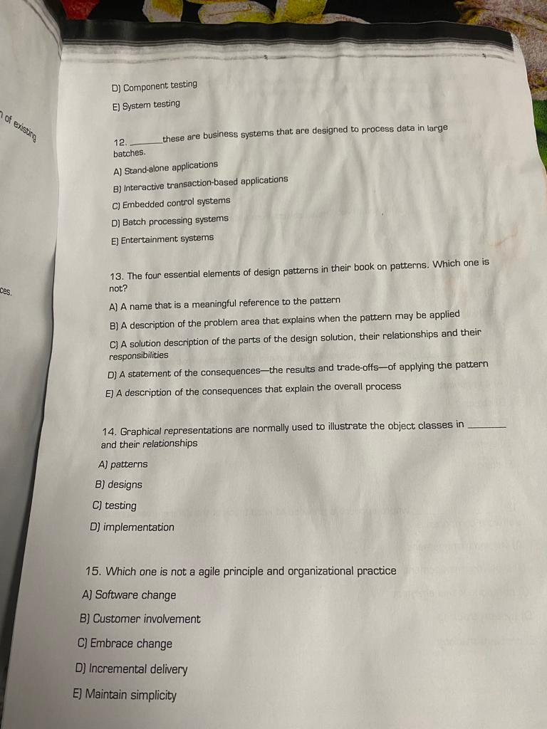 Solved 12. these are business systems that are designed to | Chegg.com