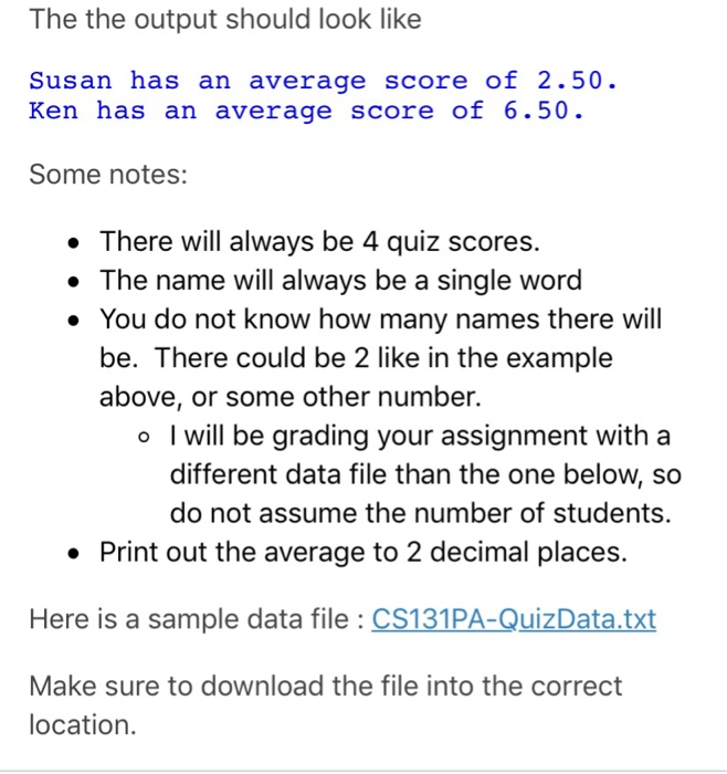 Solved Open The Data File Provided Below This File Contains