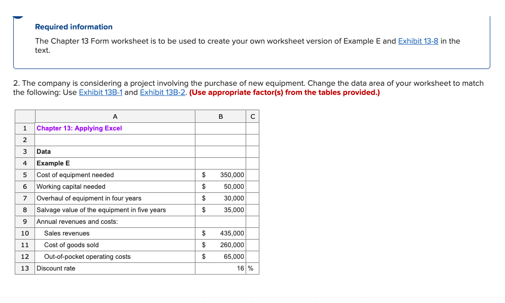Required information The Chapter 13 Form worksheet is | Chegg.com