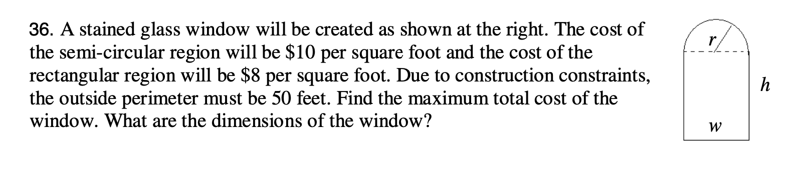 36. A stained glass window will be created as shown | Chegg.com