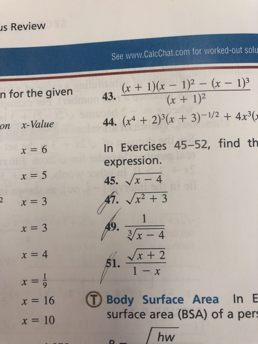 Solved s Review See www.CalcChat.com for worked-out solu 43. | Chegg.com