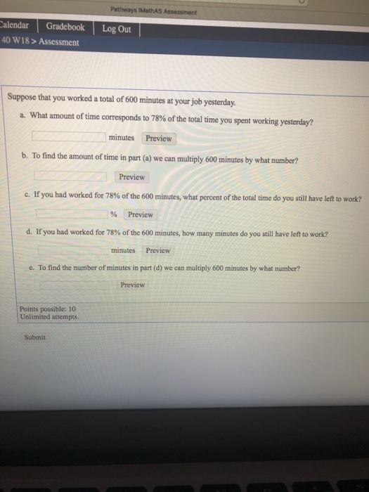 Solved Pathways IMathAS alendar Gradebook | Log Out 40 W18> | Chegg.com