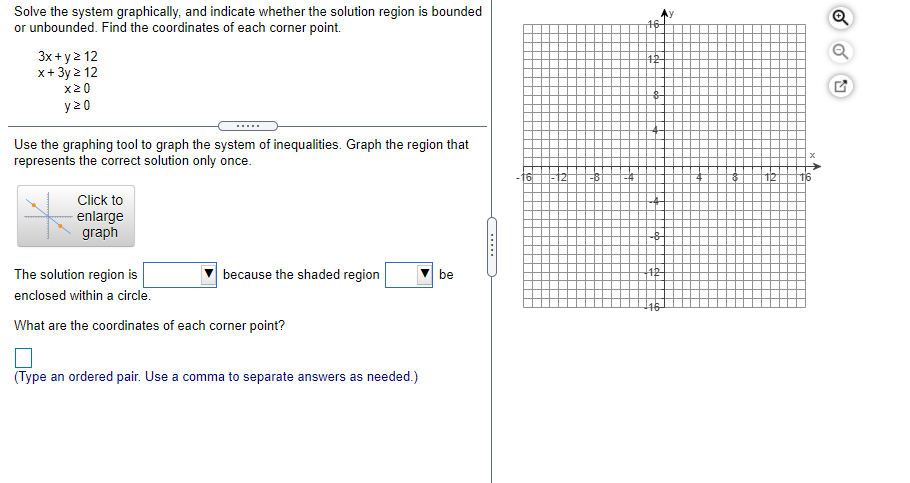 Solved Solve the system graphically, and indicate whether | Chegg.com