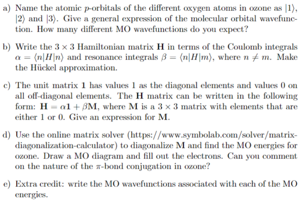 Consider the ozone molecule O3. Traditional Lewis | Chegg.com