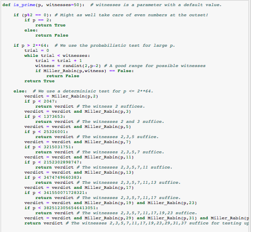 Solved def Miller_Rabin(p, base): Tests whether p is prime, | Chegg.com