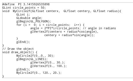 Solved Topic: Computer Graphics Given the following code | Chegg.com