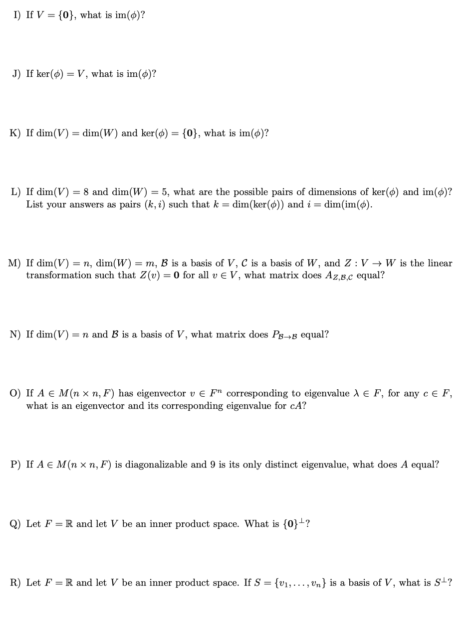 Solved Be Finite Dimensional Vector Spaces Over Field F And