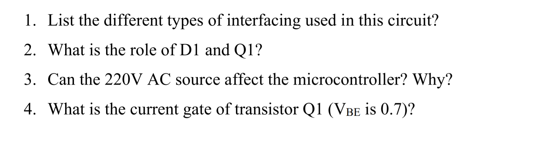 Solved L1 220V 28MHZ C1 D1 1N4001 IRL1 22pF 5V C2 31 U1 150 | Chegg.com