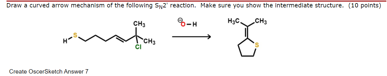 Solved Draw a curved arrow mechanism of the following Sn2' | Chegg.com
