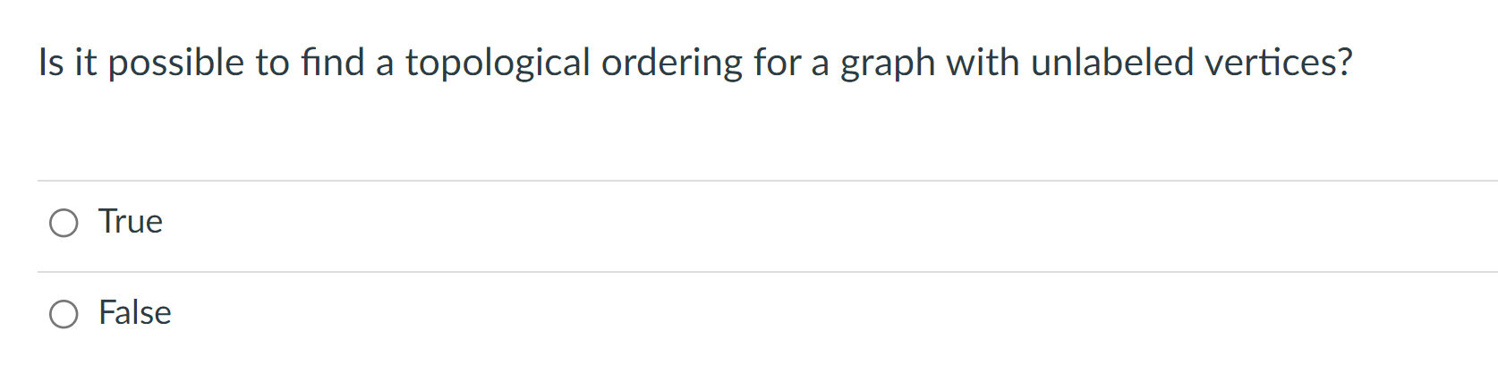 Solved Is it possible to find a topological ordering for a | Chegg.com