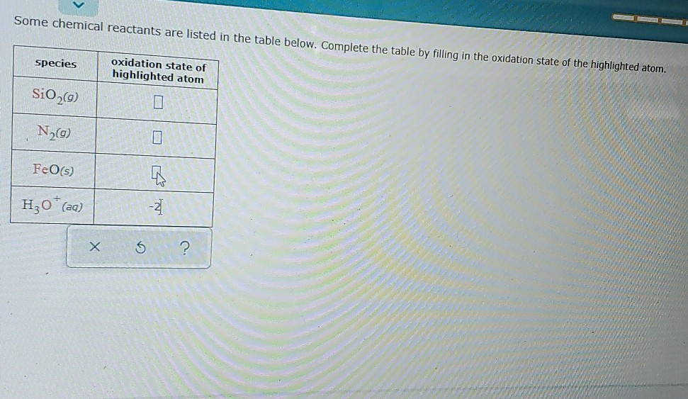 Solved - Some chemical reactants are listed in the table | Chegg.com