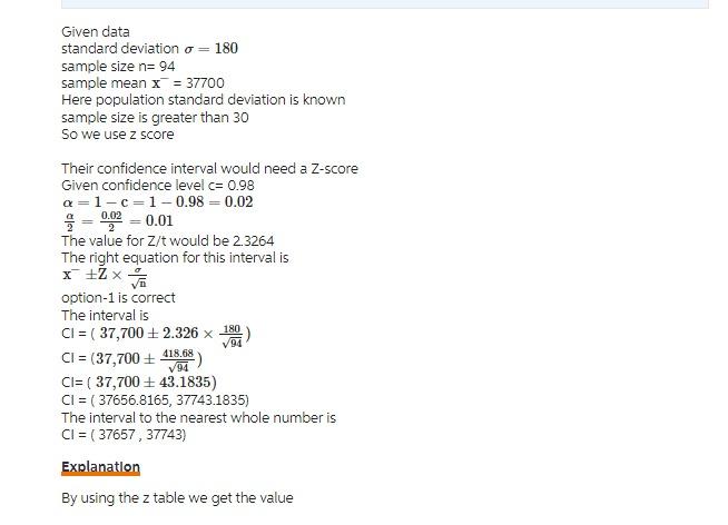 Solved Click here to open the distribution applet Each part | Chegg.com