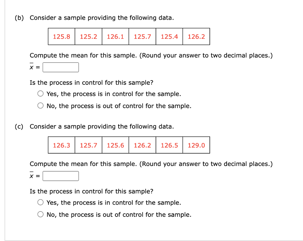 Solved (a) Compute the upper and lower control limits if | Chegg.com