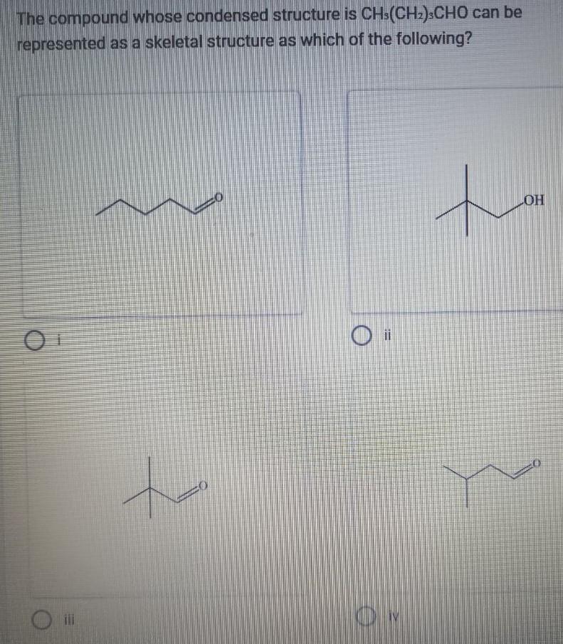 Solved The compound whose condensed structure is | Chegg.com