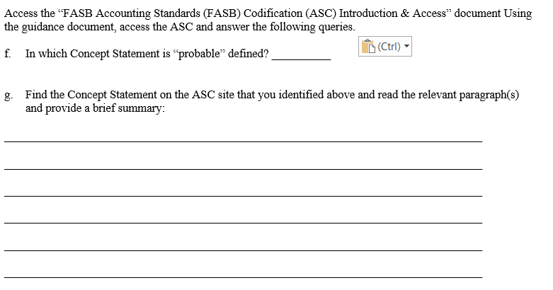 Solved Access the "FASB Accounting Standards (FASB) | Chegg.com