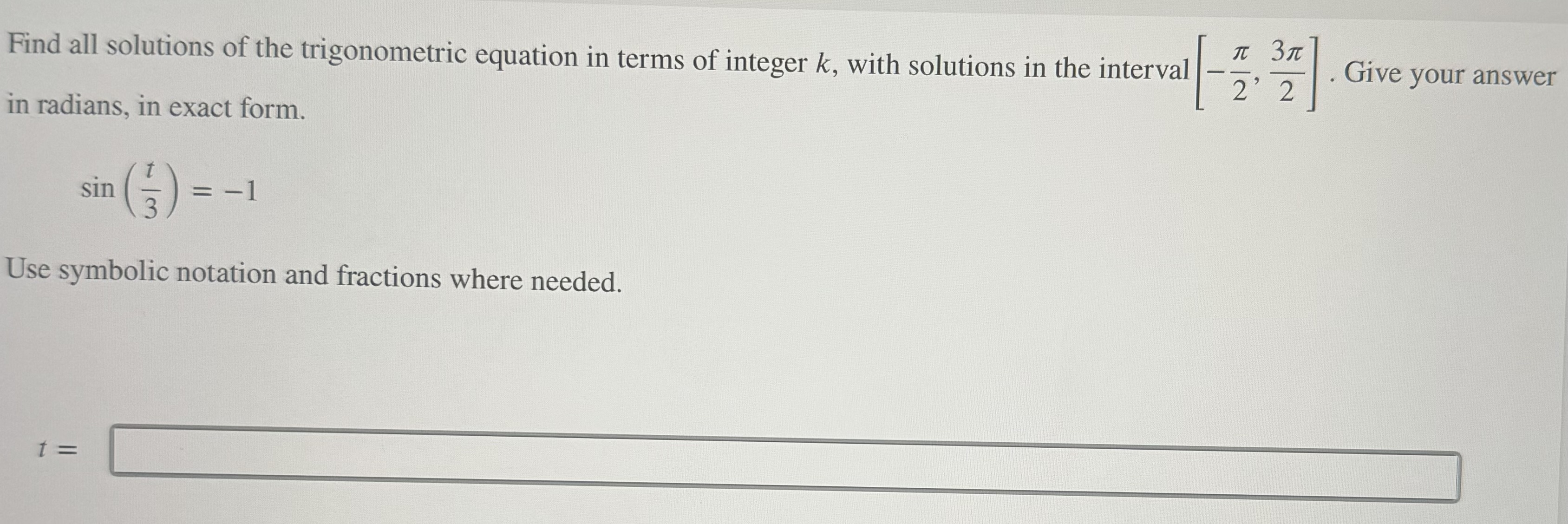 Solved Find all solutions of the trigonometric equation in | Chegg.com