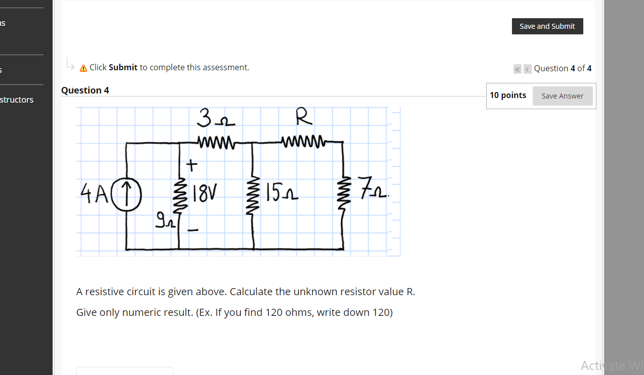 Solved A resistive circuit is given above. Calculate the | Chegg.com
