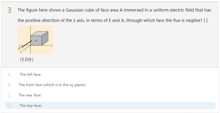 Solved 3 The figure here shows a Gaussian cube of face area | Chegg.com