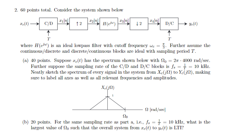 Solved 2. 60 points total. Consider the system shown below | Chegg.com