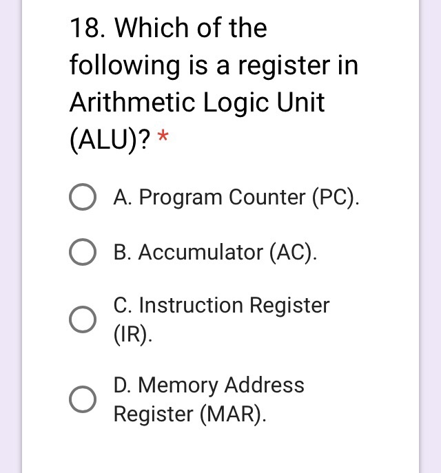Solved 1. What characteristic of Random Access Memory (RAM) | Chegg.com