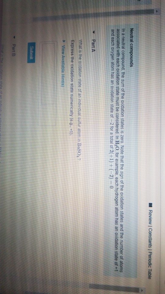 Solved Review | Constants Periodic Table Neutral compounds | Chegg.com
