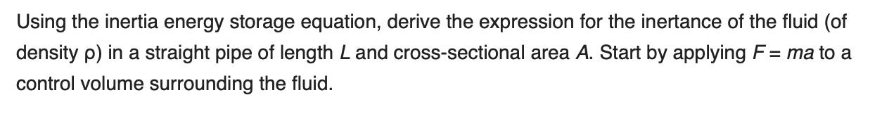 Solved Using the inertia energy storage equation, derive the | Chegg.com