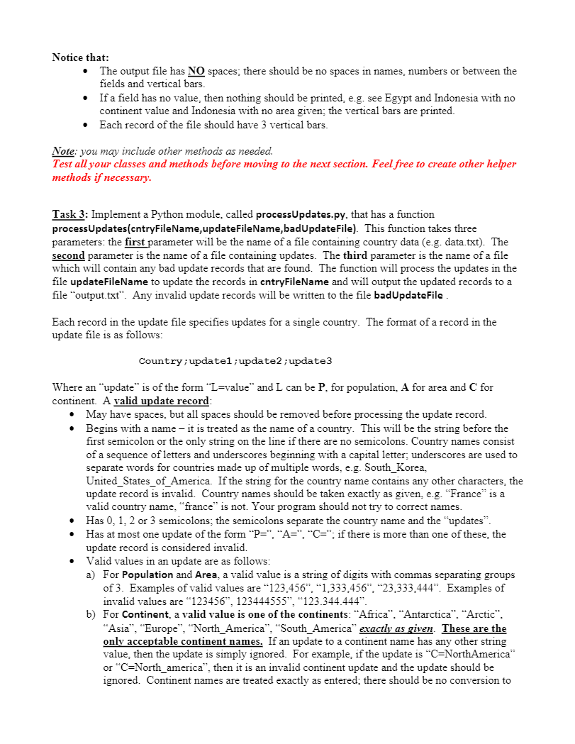I need help with Task 3. I am done with Task 1 and | Chegg.com