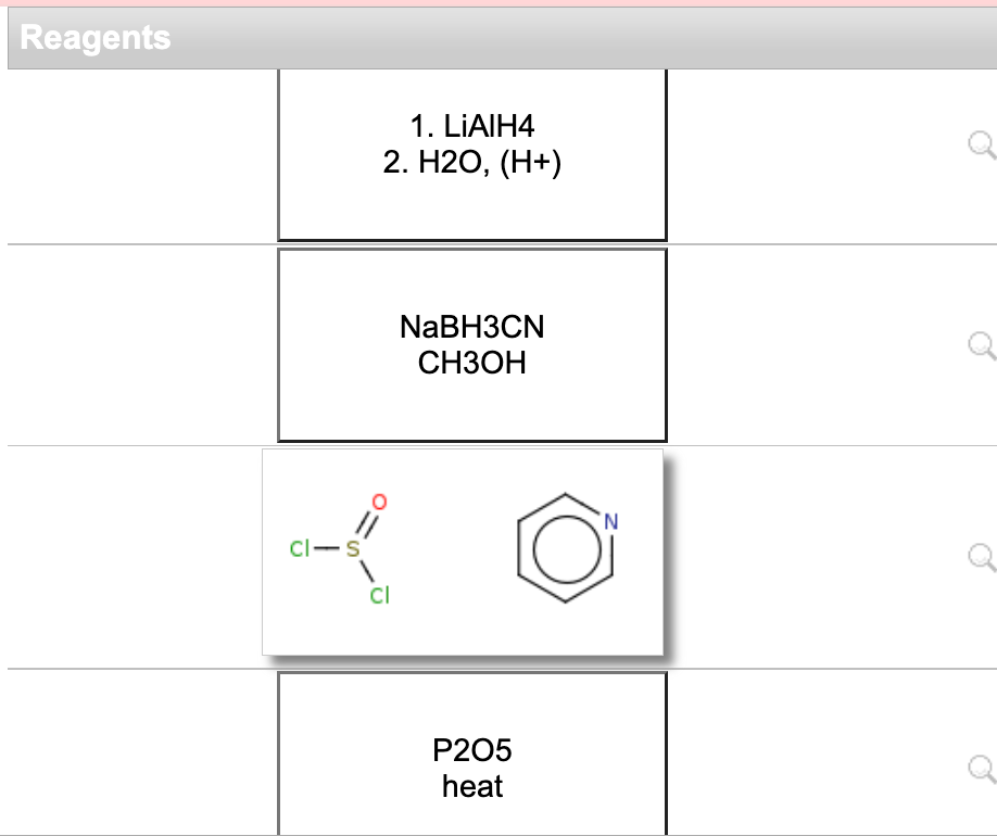 Solved Reactants Reagents Target Product 193065 CH3 HC 1. | Chegg.com
