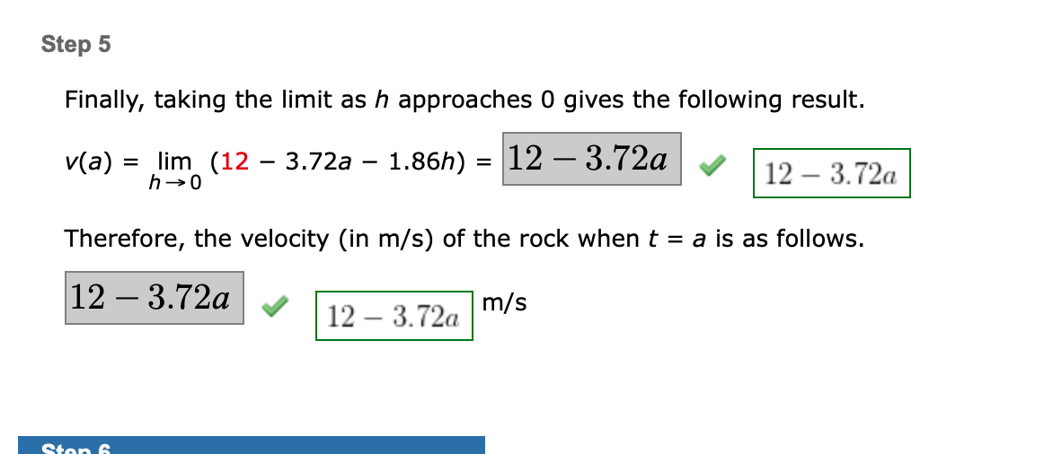 Solved Finally, taking the limit as h approaches 0 gives the | Chegg.com