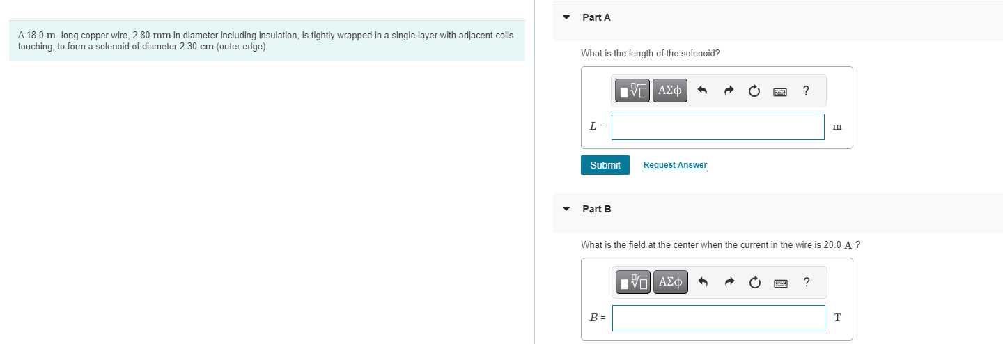 Solved A 18.0 ﻿m -long copper wire, 2.80 ﻿mm in diameter | Chegg.com