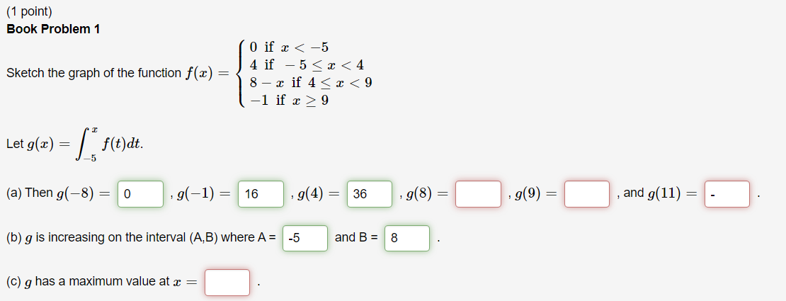 Solved Book Problem 1 Sketch the graph of the function | Chegg.com