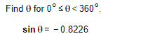 Solved Find 0 for 0° ≤0