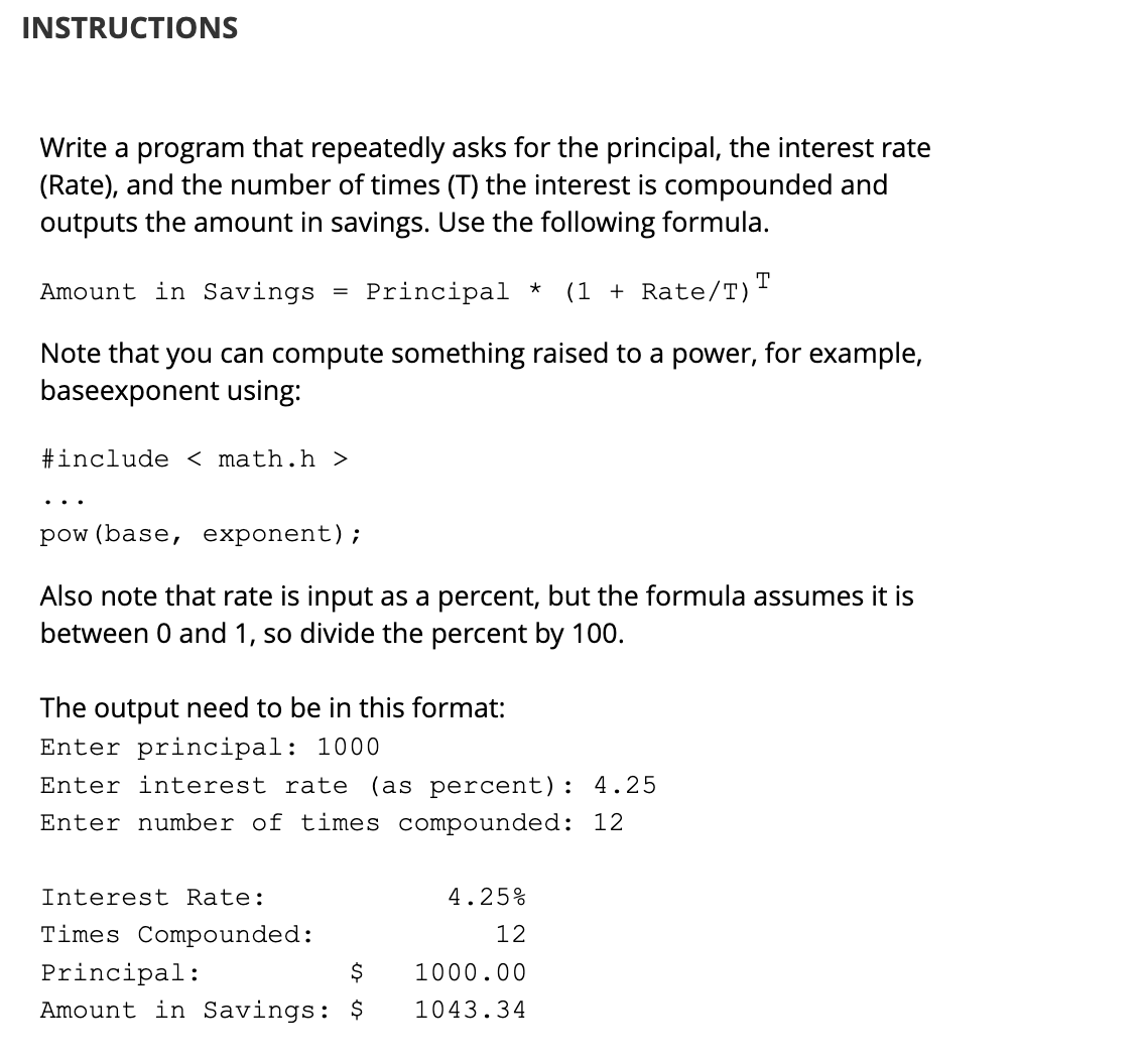 Solved CODE IN C++:The purpose of this problem is output | Chegg.com