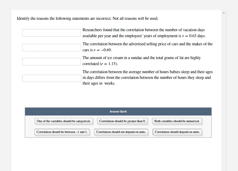 Solved Identify the reasons the following statements are | Chegg.com
