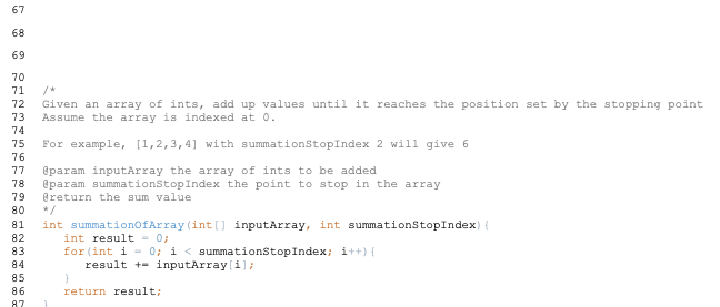 Solved The following short Java functions were written to | Chegg.com