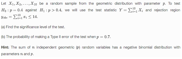 Solved Let X1, X2, ..., X10 be a random sample from the | Chegg.com