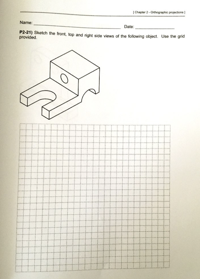 Solved It has to be a 45 angle because the top, from, and | Chegg.com