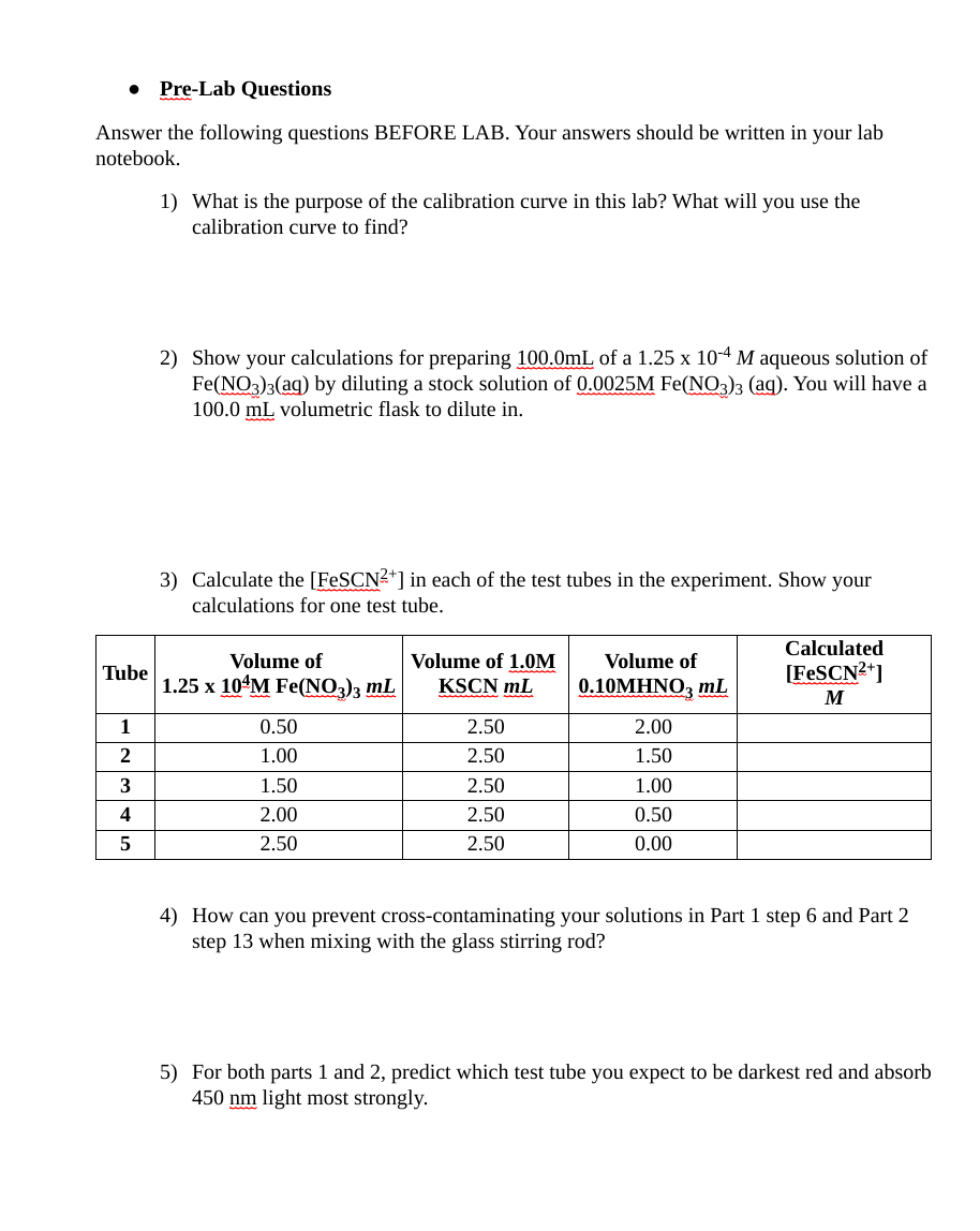 Solved Part 2: Determination of the Equilibrium Constant 9) | Chegg.com