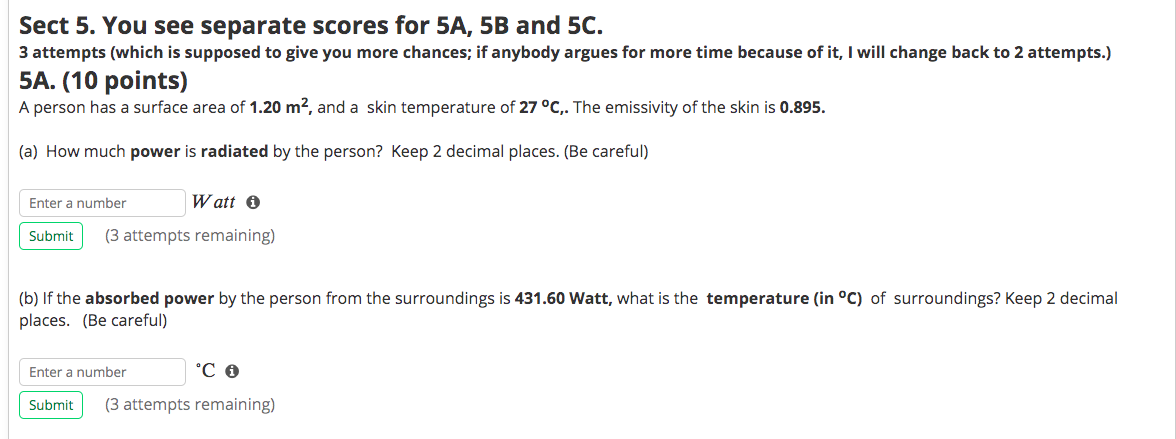 Solved Sect 5. You see separate scores for 5A, 5B and 5C. 3 | Chegg.com